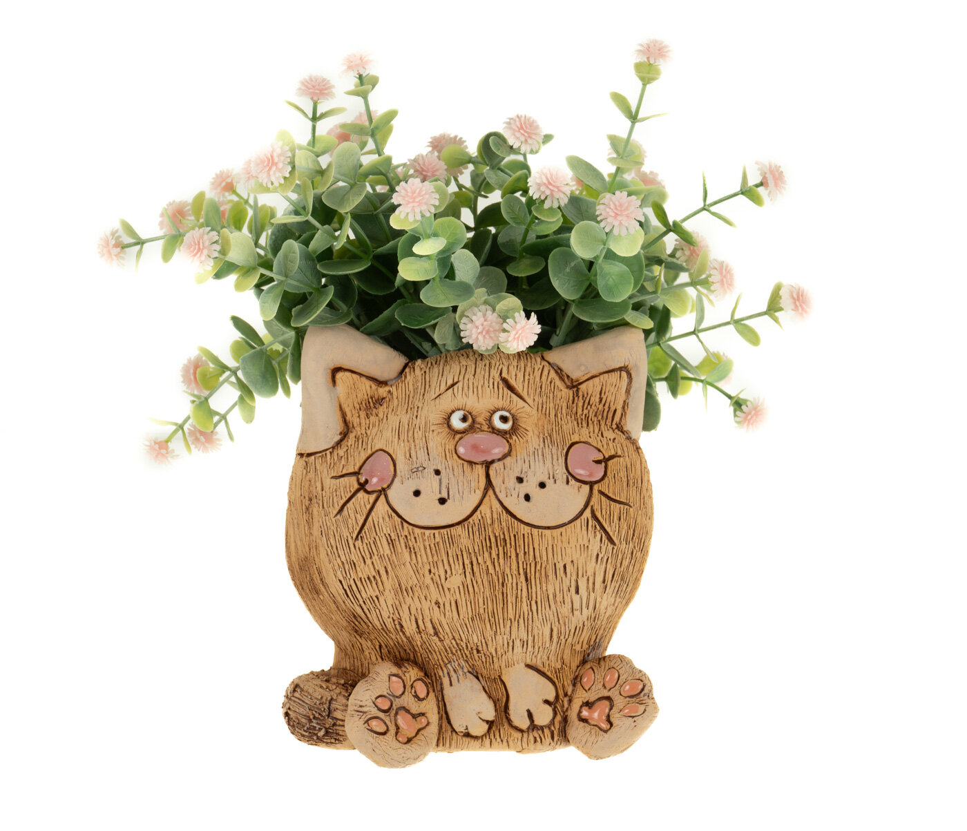 Мультяшный милый котик кашпо, фигурка