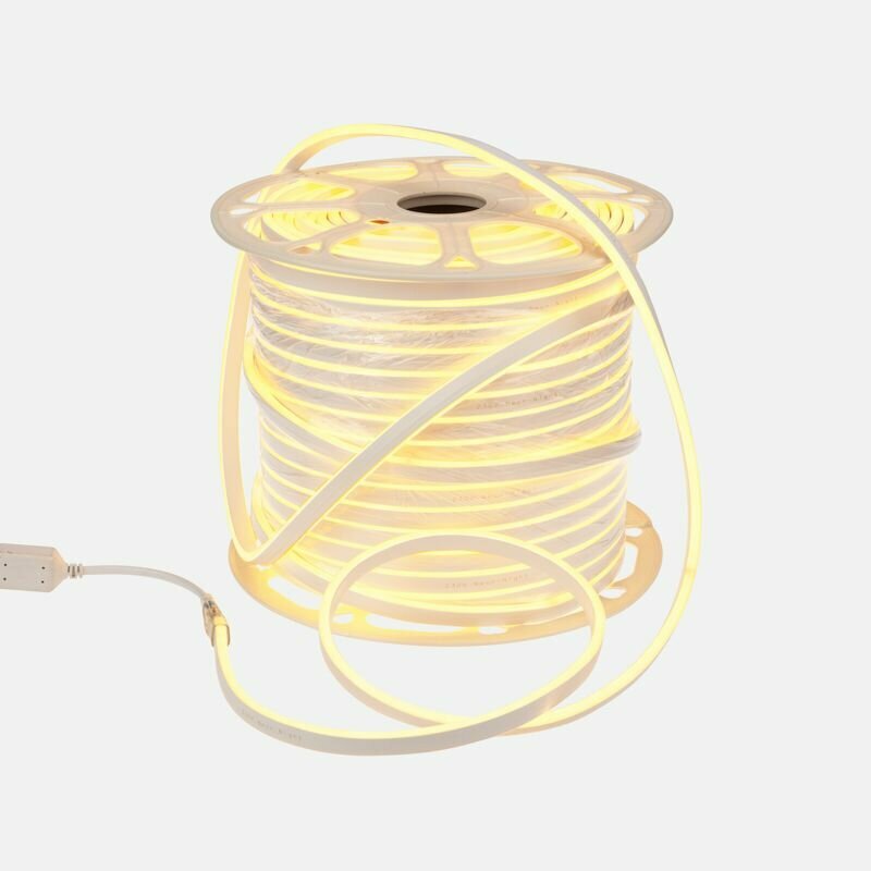 Неоновая светодиодная лента, гибкая декоративная диодная подсветка на кухню в дом, на потолок или стену в ванную комнату, 100 м