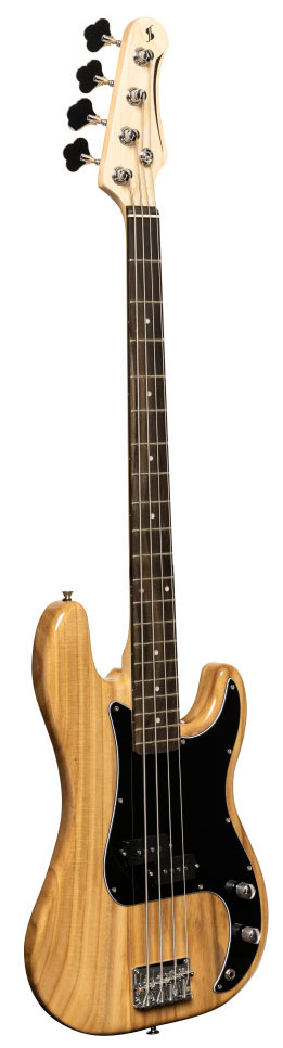 STAGG SBP-30 NAT - бас-гитара, 20 ладов, серия Пресижн, корпус: павловния, гриф: клён, на болтах, накладка: палисандр, звукосниматели: 1x PB, регулировки: 1х громкость, 1х тон, цвет: натуральный