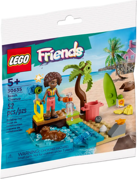Мини-набор Lego Friends 30635 "Уборка пляжа", от 5 лет, 52 детали