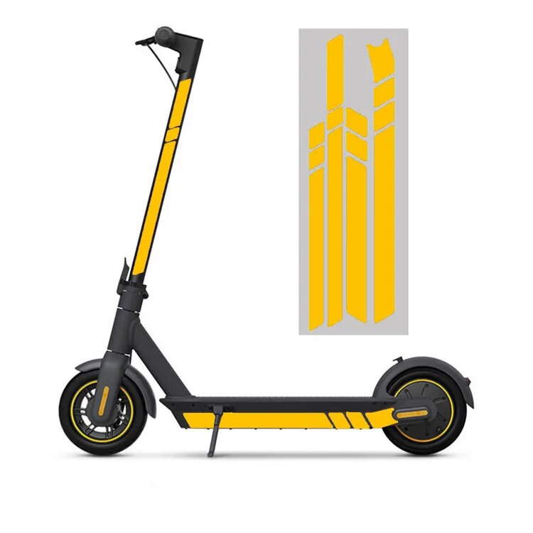 Флуоресцентные светоотражающие наклейки для Ninebot Max G30 G30D Желтый, I
