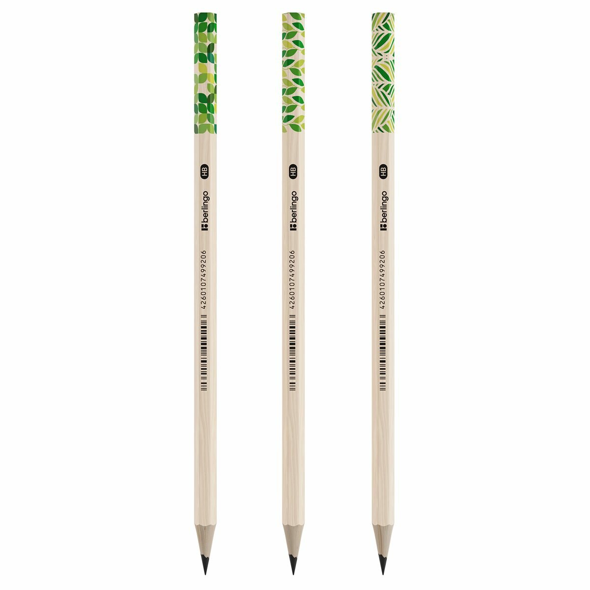 Карандаш чернографитный Berlingo Green Series (НВ, заточенный, пластик) (BP00860), 1440шт.