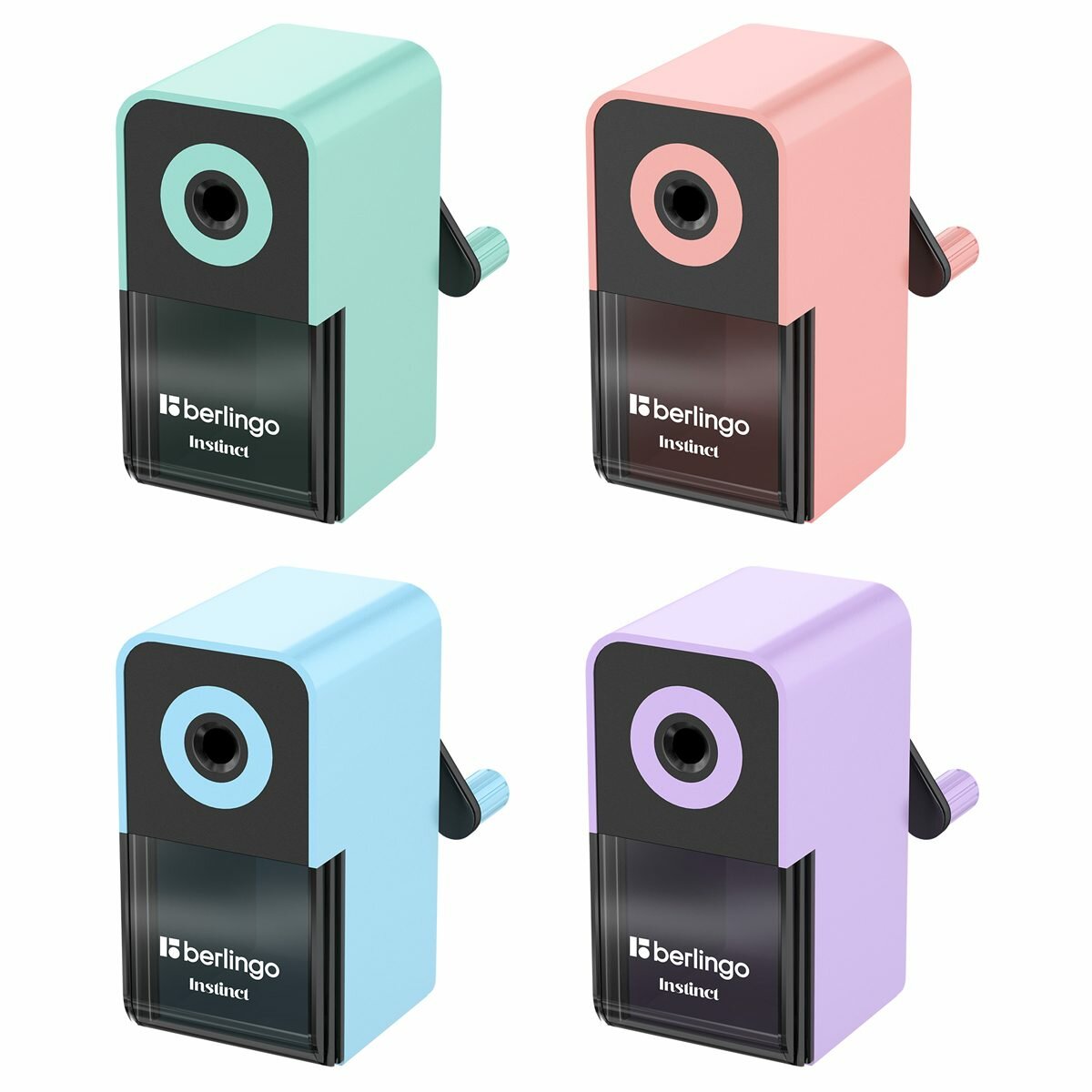 Точилка для карандашей механическая Berlingo Instinct (1 отверстие) (BM1265)