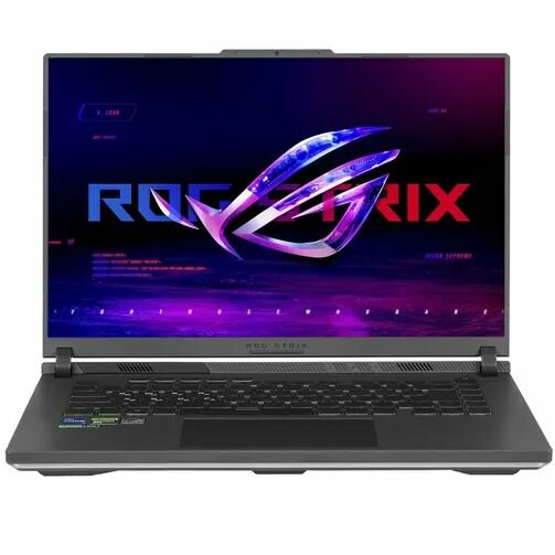 16" Ноутбук Asus ROG Strix G16 G614JV-N4071 (90NR0C61-M005R0) серый - 2560x1600, IPS, Intel Core i7-13650HX, ядра: 14 x 2,6 ГГц, 16 ГБ, SSD 1000 ГБ, NVIDIA GeForce RTX 4060 (8 ГБ), Windows 10 Pro