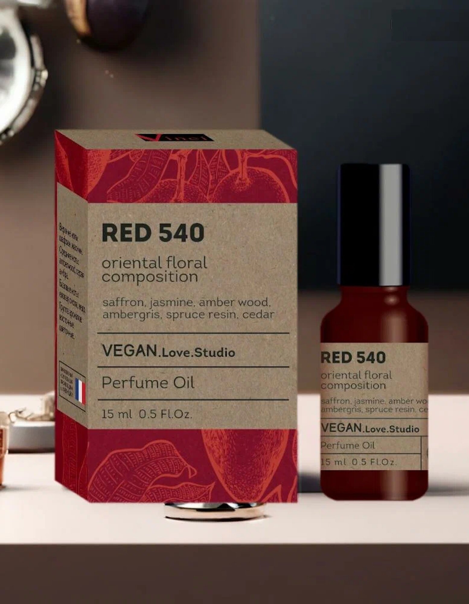 Red 540 (Bacc. Rouge 540), Парфюмерное масло Vegan Love Studio, женское, 15мл