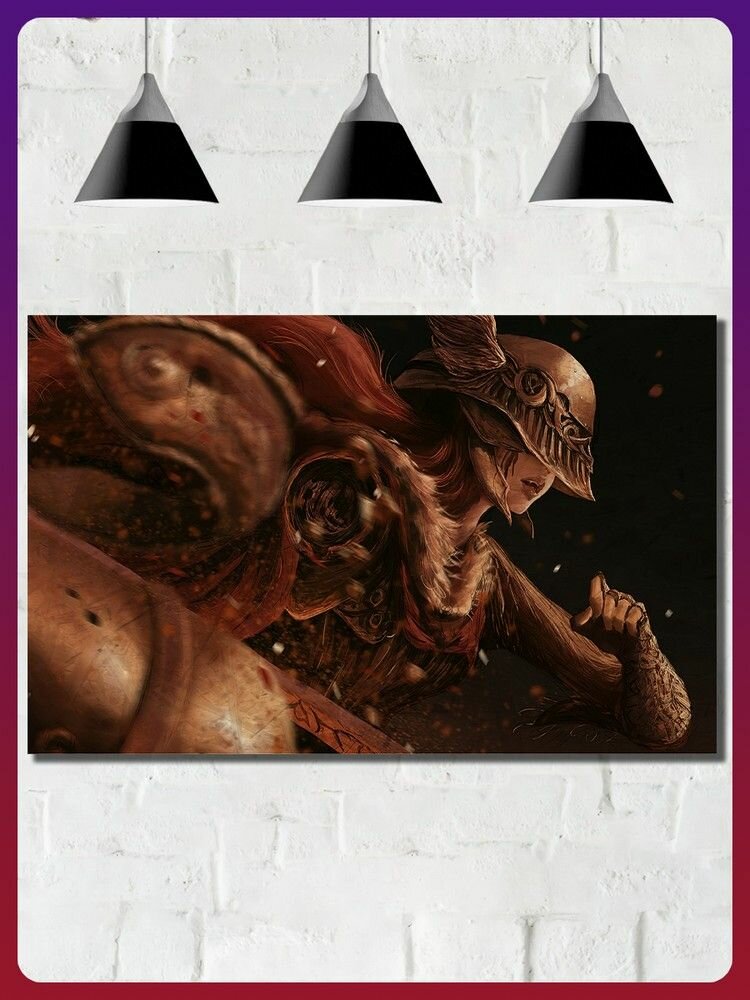 Картина интерьерная на рельефной доске Игры Dark Souls - 62412196