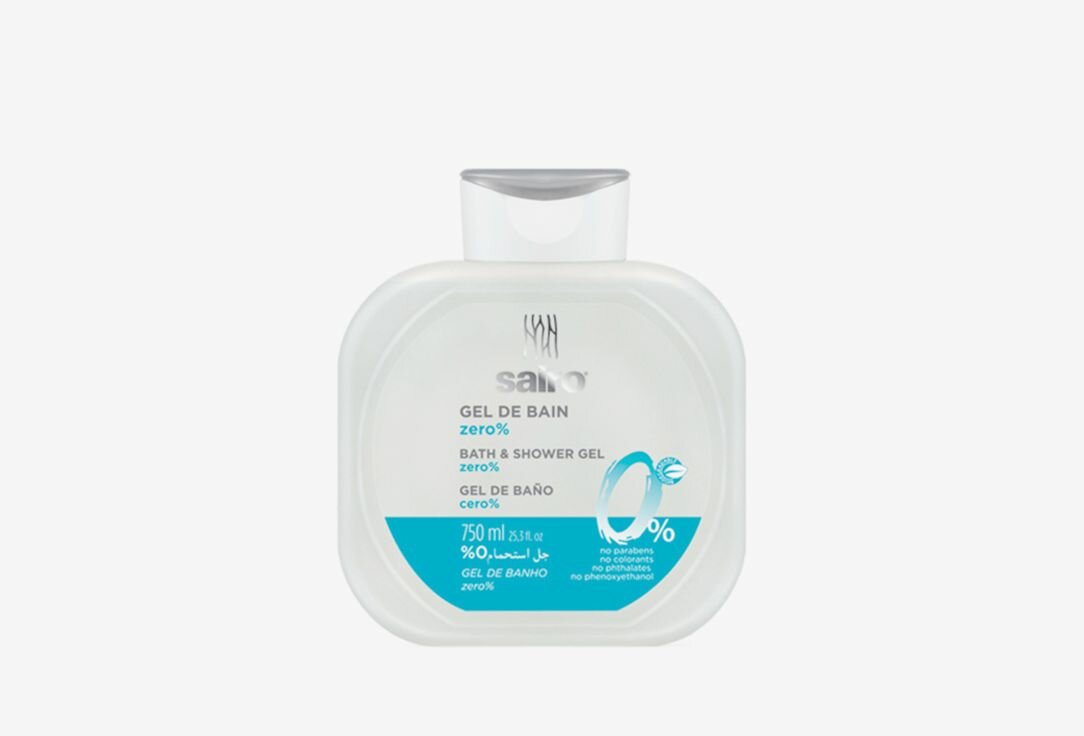Гель для душа SAIRO 0% parabens and dyes 750 мл