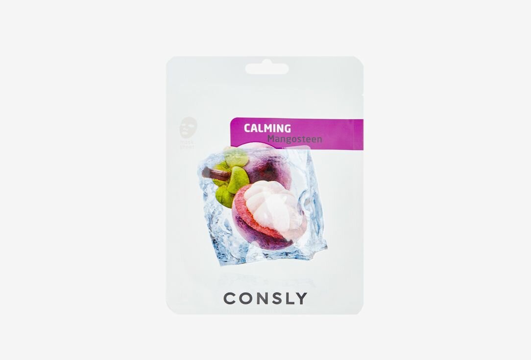 Успокаивающая тканевая маска с экстрактом мангостина CONSLY Mangosteen Calming Mask Pack