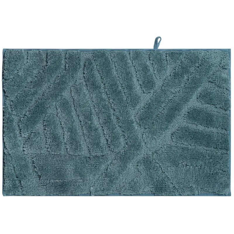Коврик для ванной Swensa Noor 50x80 см цвет бирюзовый