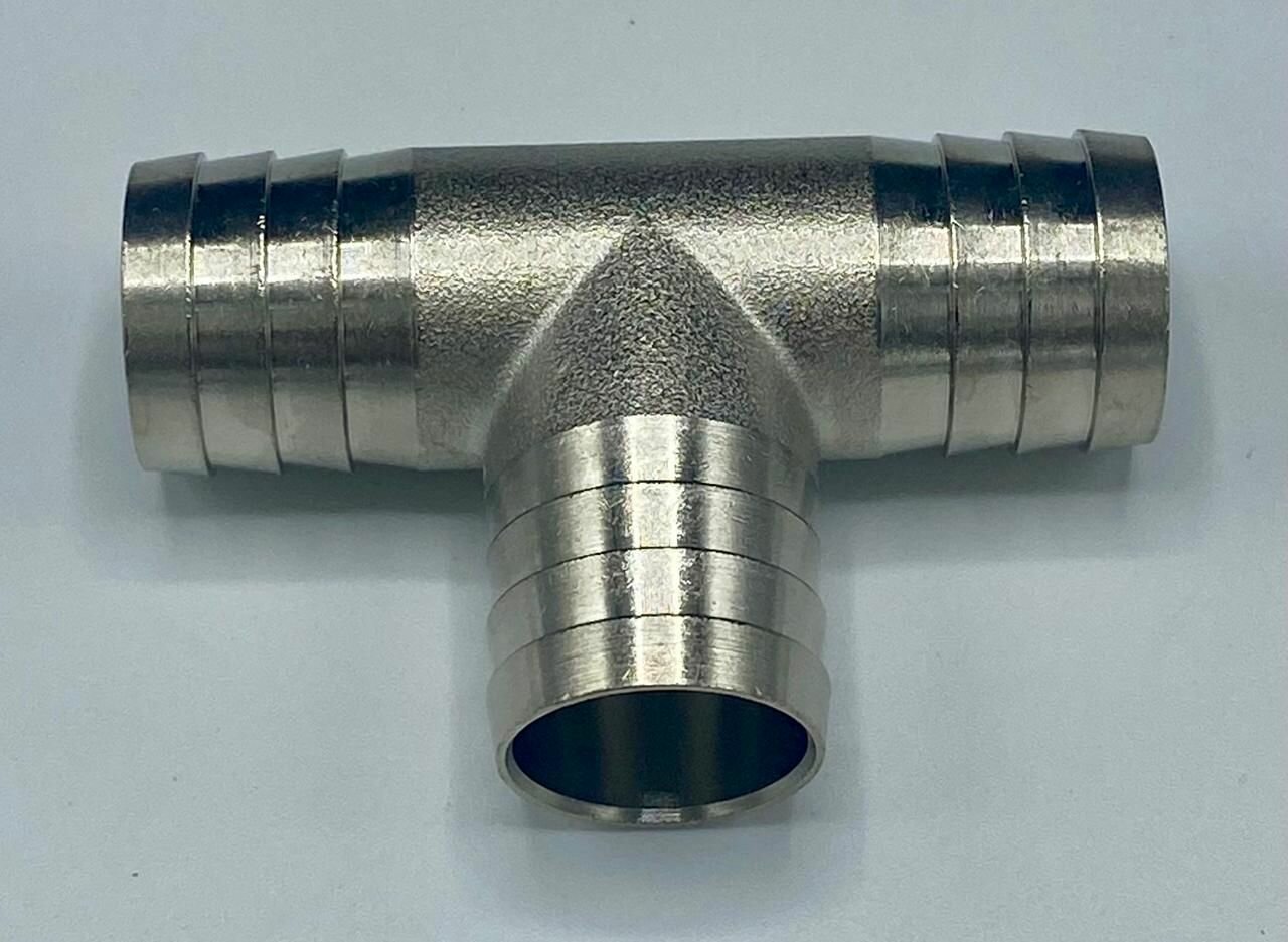 Соединитель шланга T-образ под хомуты 20 мм (комплект из 2 ШТ)