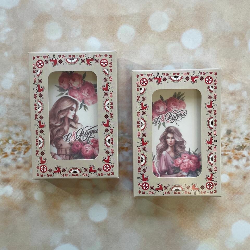 Пряники на 8 марта. Пионы и красотки. Набор 2.