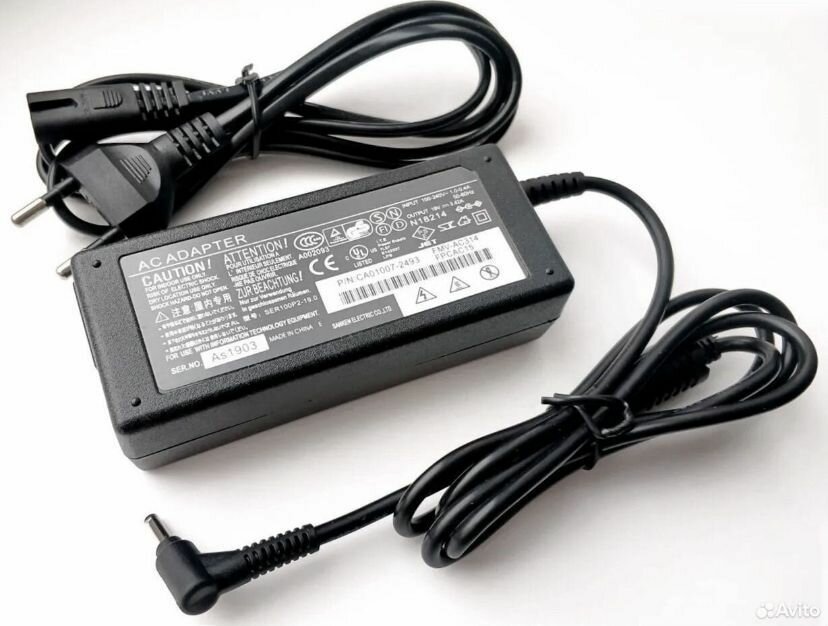 Блок питания для Dexp Atlas M15 A5W304, A5W305, Aquilon c15-i5w302 / зарядка для ноутбука 19v 3.42a