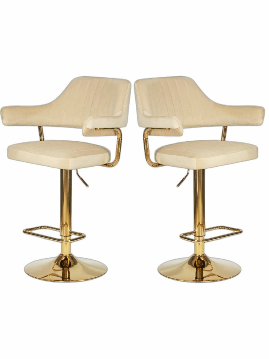 Комплект барных стульев Кантри Голд 1 шт бежевого цвета