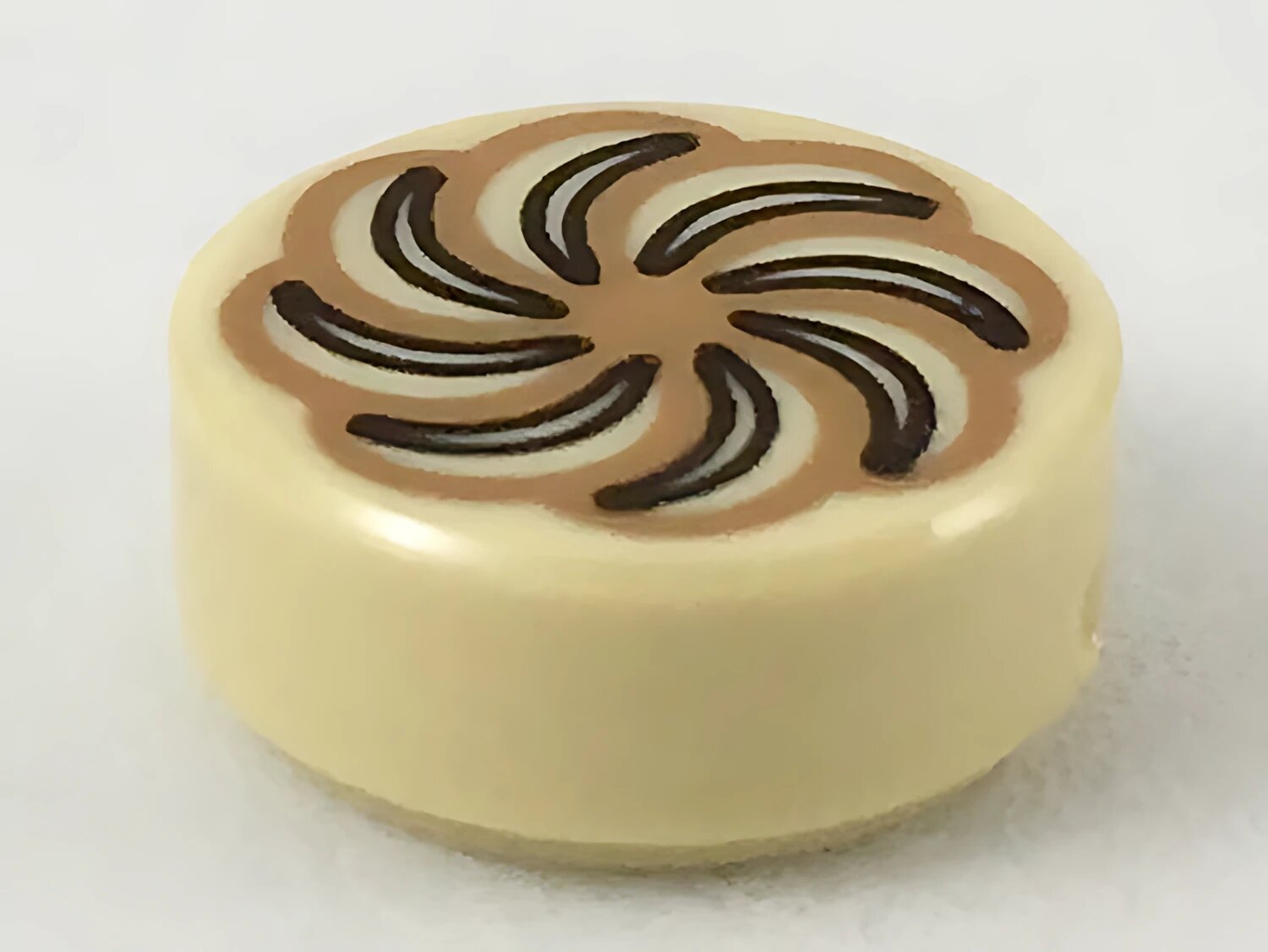 Деталь LEGO Tile, Round 1 x 1 with Pastry Pattern 98138pb092 Tan U
