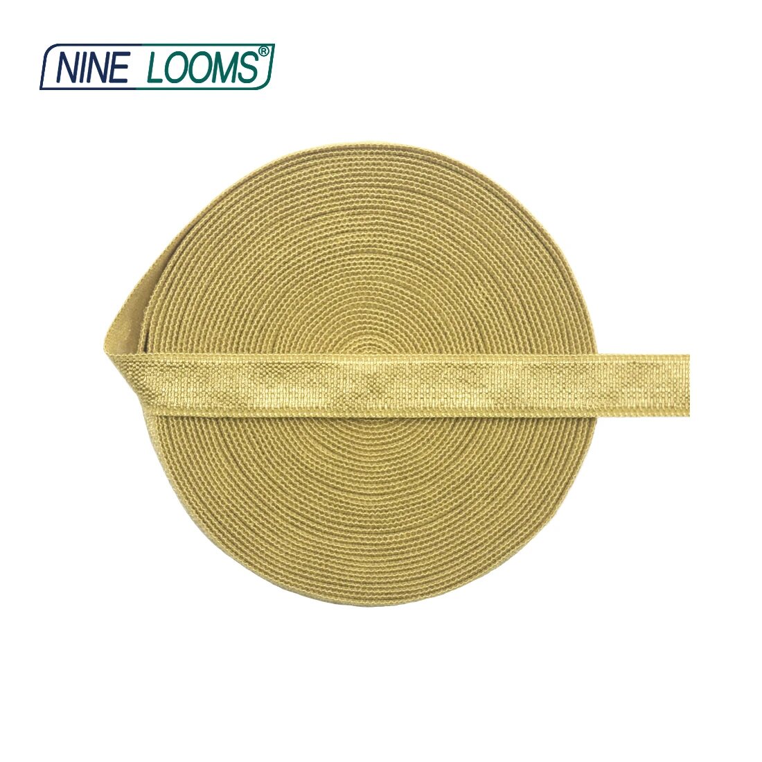 Резинка NINE LOOMS 10 мм, дижон, 5 ярдов