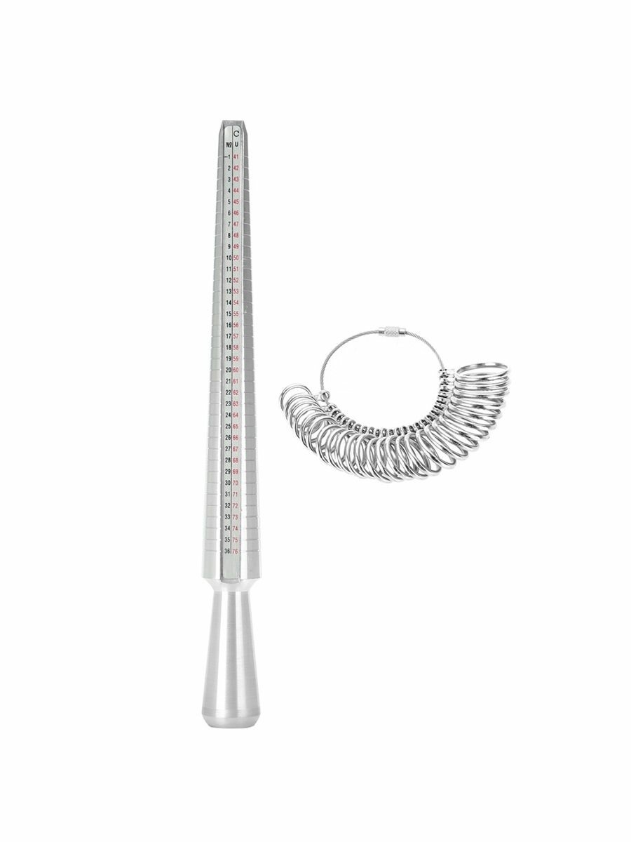 Набор калибровочных мерных оправок для ювелирных изделий из Великобритании, инструмент для измерения безымянного пальца, точные размеры для идеальной посадки