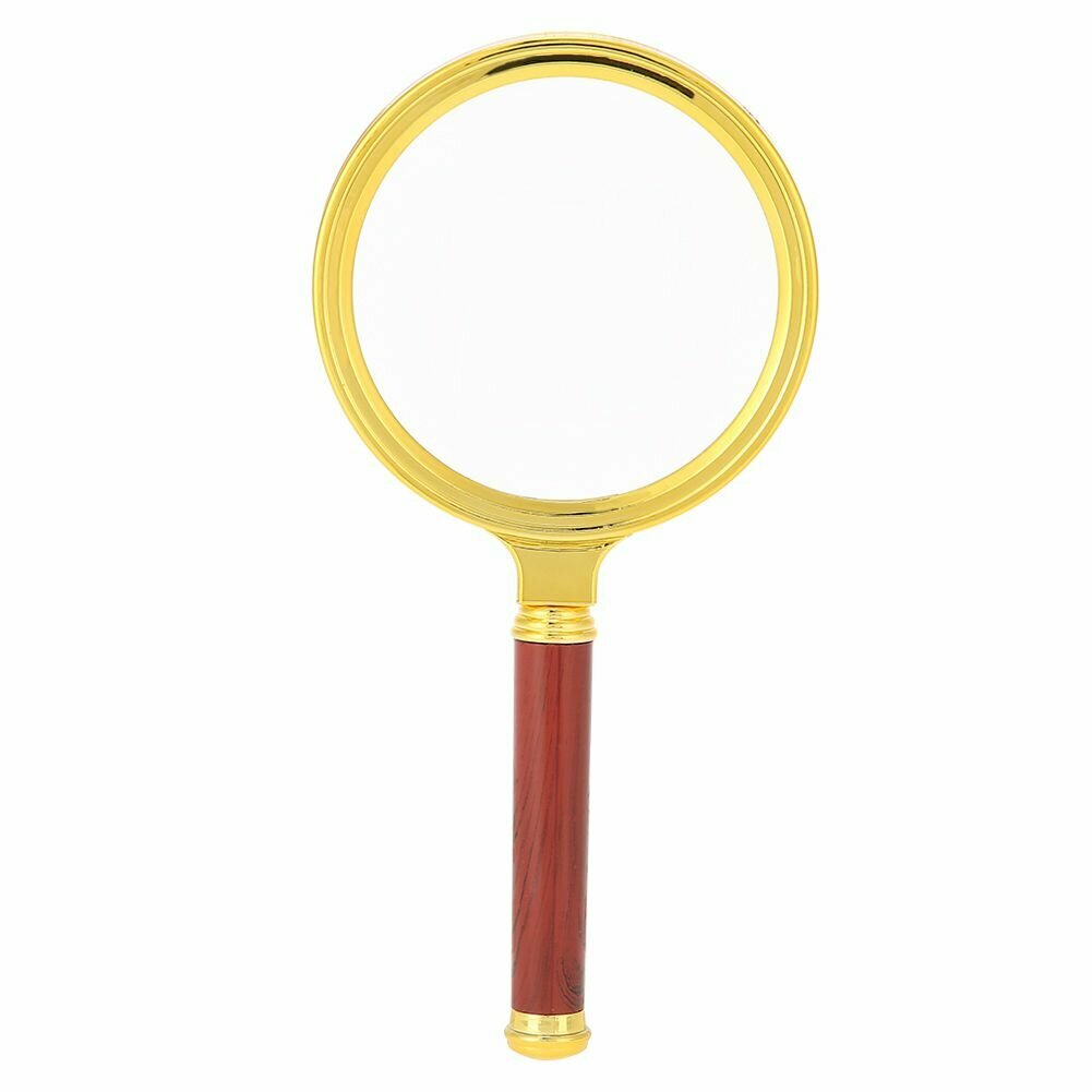 10-кратная портативная лупа со съемной деревянной ручкой, регулируемым фокусом для чтения, проверки и осмотра ювелирных изделий, оптическое стекло высшего качества