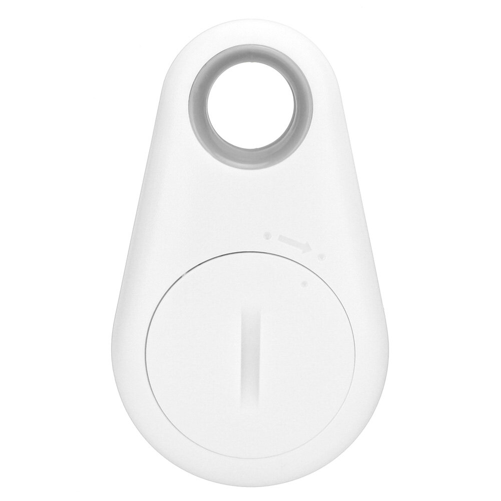Уличное миниатюрное устройство для отслеживания местоположения домашних животных (собак и кошек) с Bluetooth GPS и функцией защиты от потери (белое).