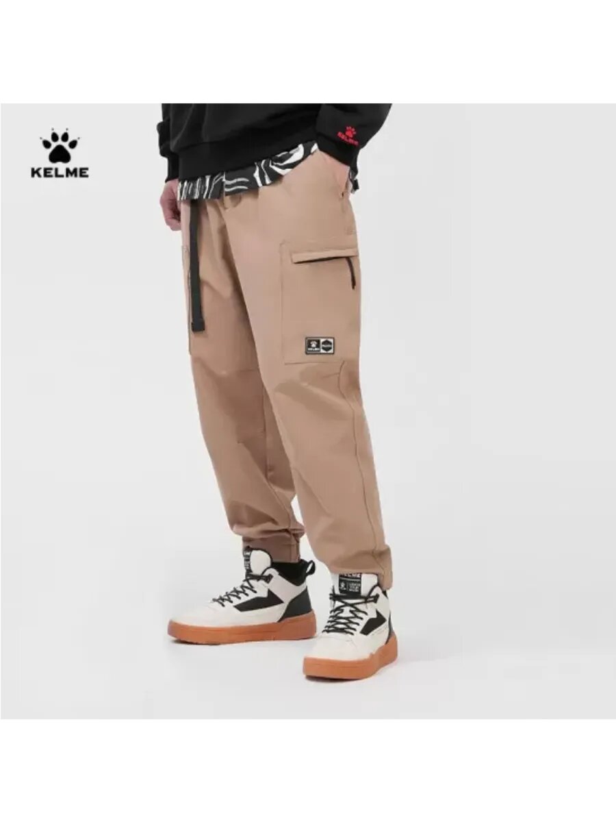 Брюки Kelme, размер 03-S, коричневый, зеленый — фото 1