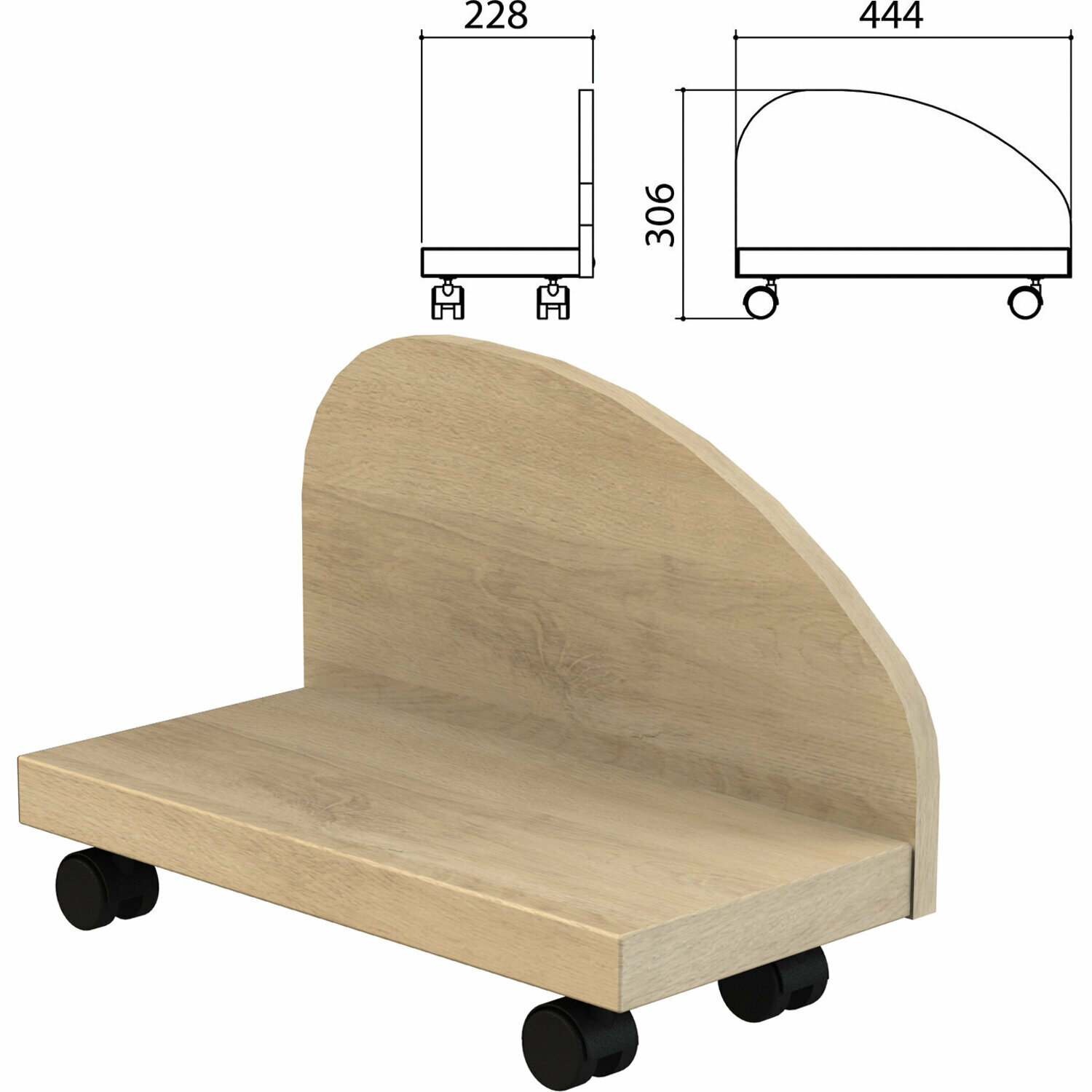 Подставка под системный блок приоритет 228х444х306 мм, кронберг, к-929 (К-929 кронберг)