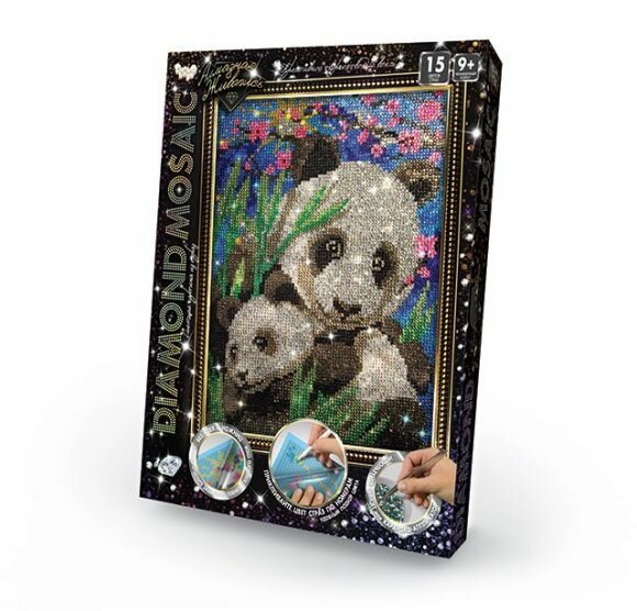Алмазная мозаика Danko Toys Diamond Mosaic малый Панды (DM-02-10)