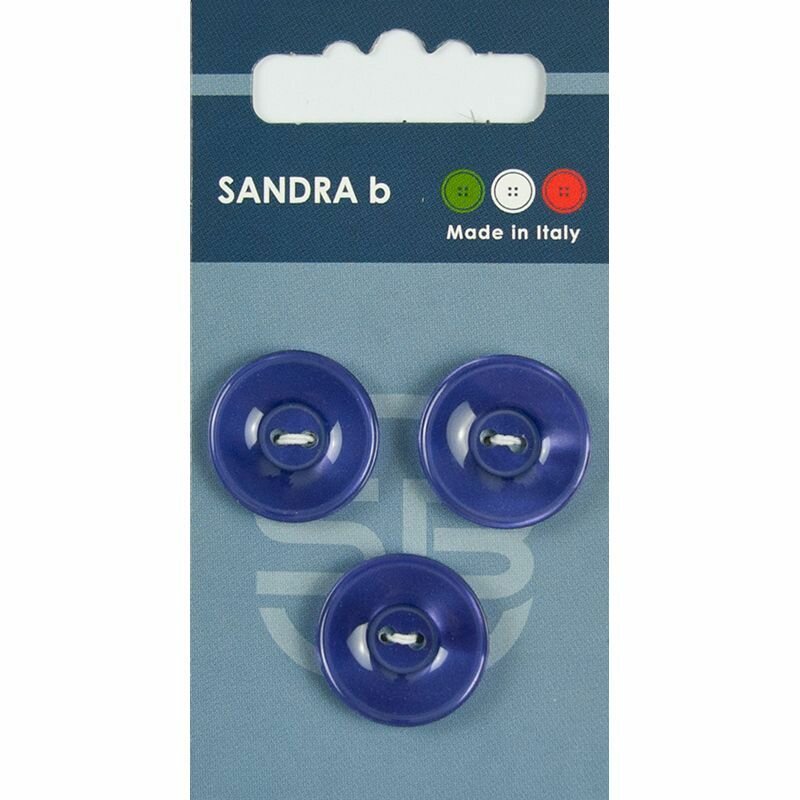 Пуговицы Sandra b Фиолетовые, 2 отверстия, 3 шт