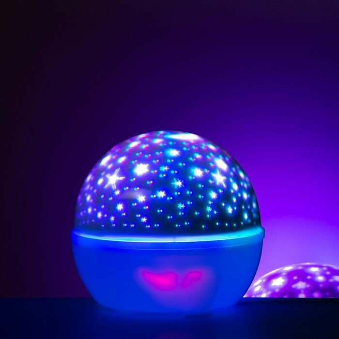 Световой прибор Luazon Lighting "Звездное небо", 12 см, съемная полусфера, свечение RGB, 220 В (NL510)