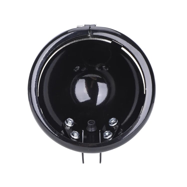 Универсальная круглая мотоциклетная фара 5,75 дюйма, желтая DRL, мото-фара для Harley Sportster Cafe Racer Honda Yamaha Suzuki Black