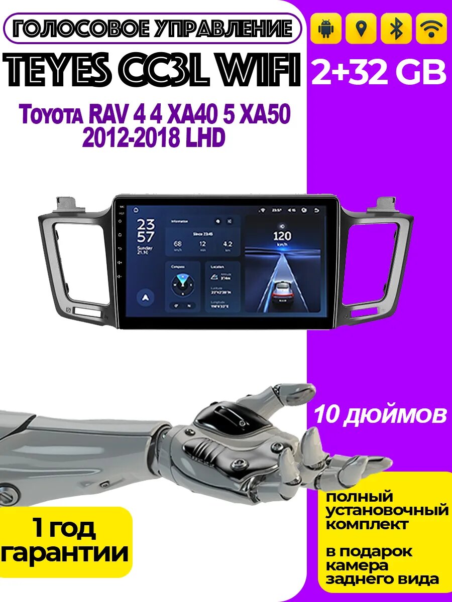 Магнитола CC3L WIFI Toyota RAV 4 4 XA40 5 XA50 2/32