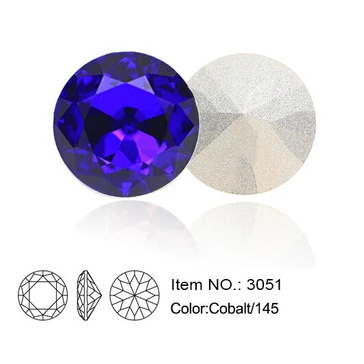 Хрустальные кристаллы Cobalt 145, 10 мм, 20 шт