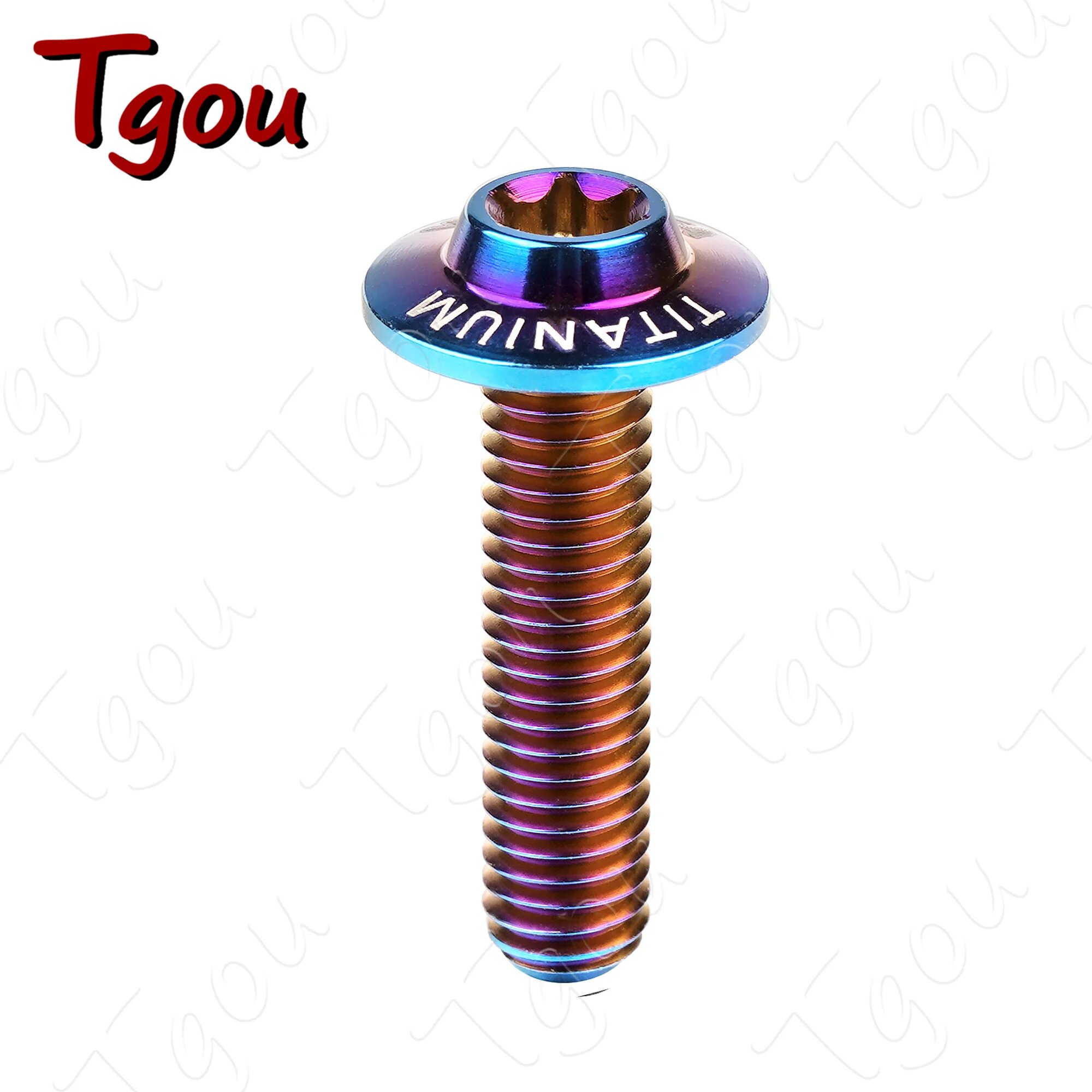 Болты Tgou титановые M5 M6 10/12/15/20/25/30/35мм М6, Burnt blue, 20mm