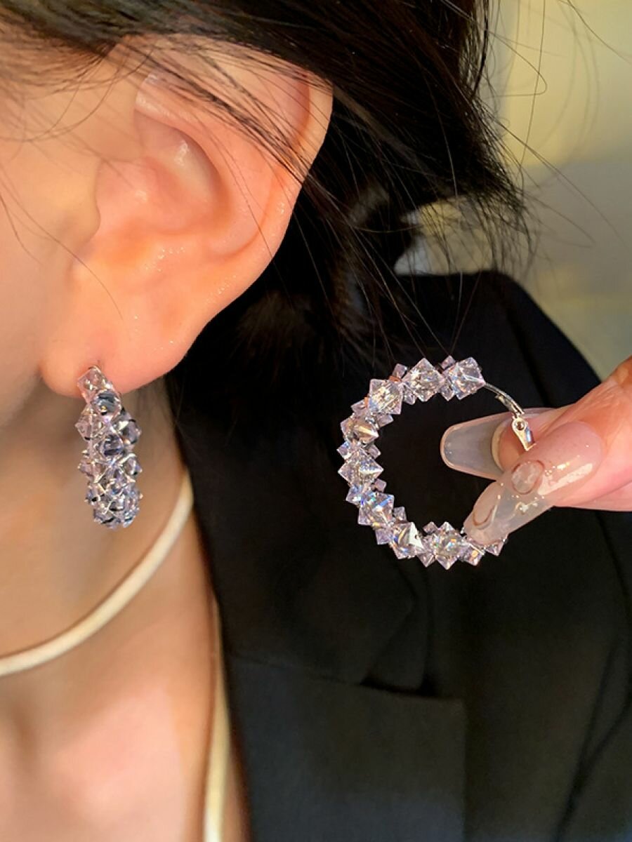 Серьги конго, кристалл