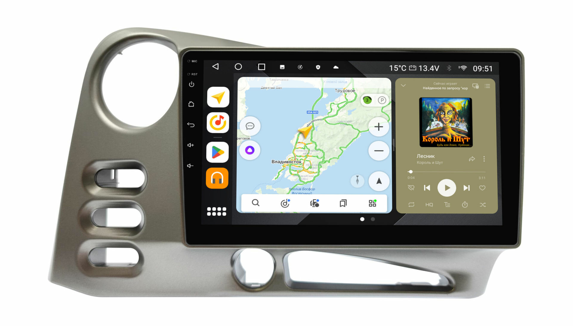 Магнитола Toyota Matrix 2003 - 2008 / 9 дюймов, 4/64GB, 8 ядер, DSP, 4G, Android 10 / Wide Media