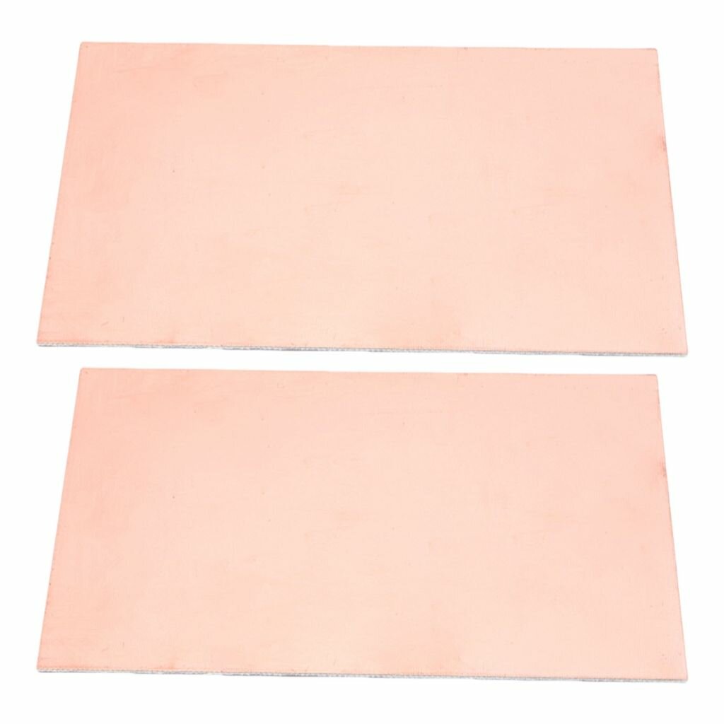 2 штуки 1.5мм двухсторонних медных плат - 15x20 см