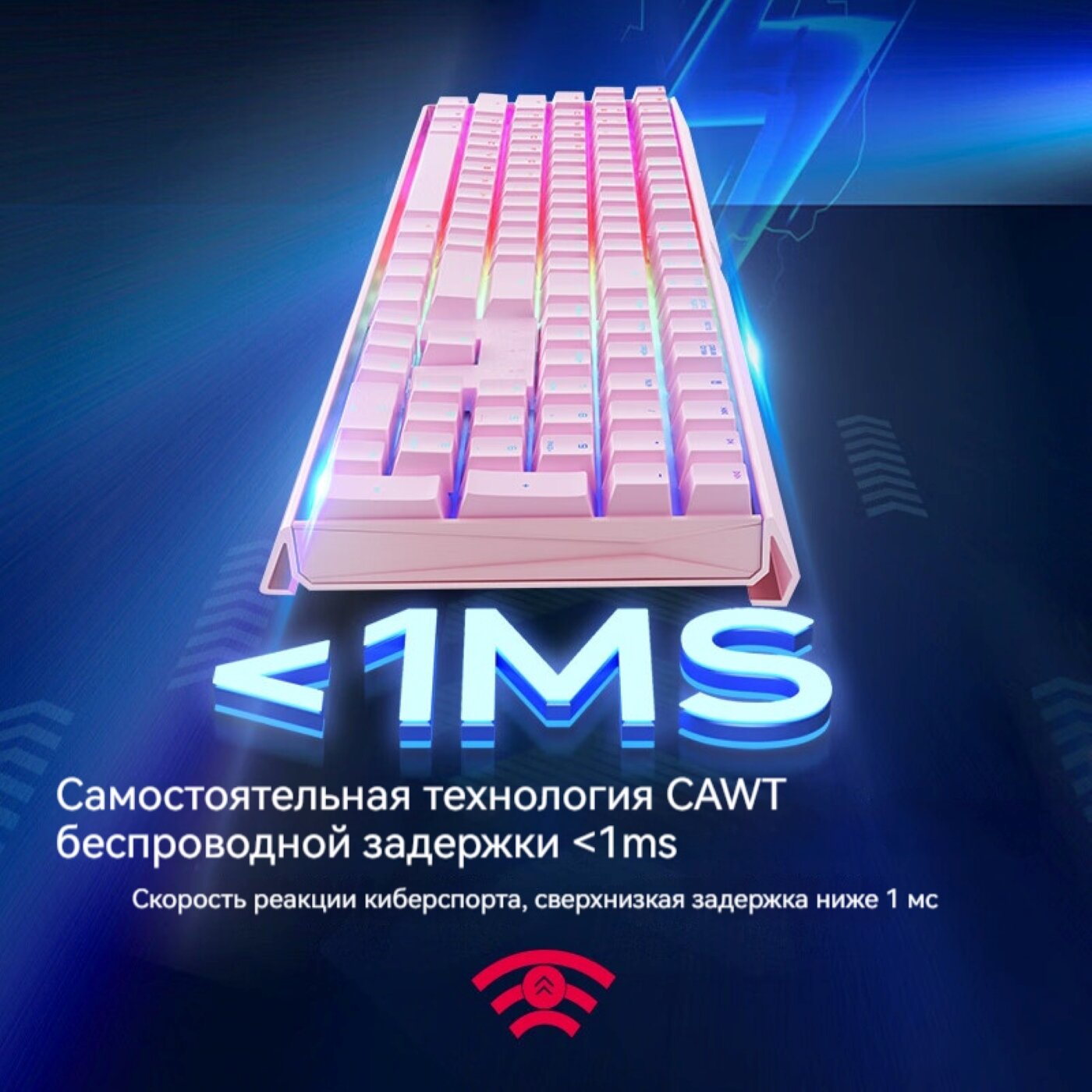 Беспроводная клавиатура CHERRY MX 3.0 S BLUETOOTH с трехрежимной RGB подсветкой, совместимая с WIN/MAC black и red axis