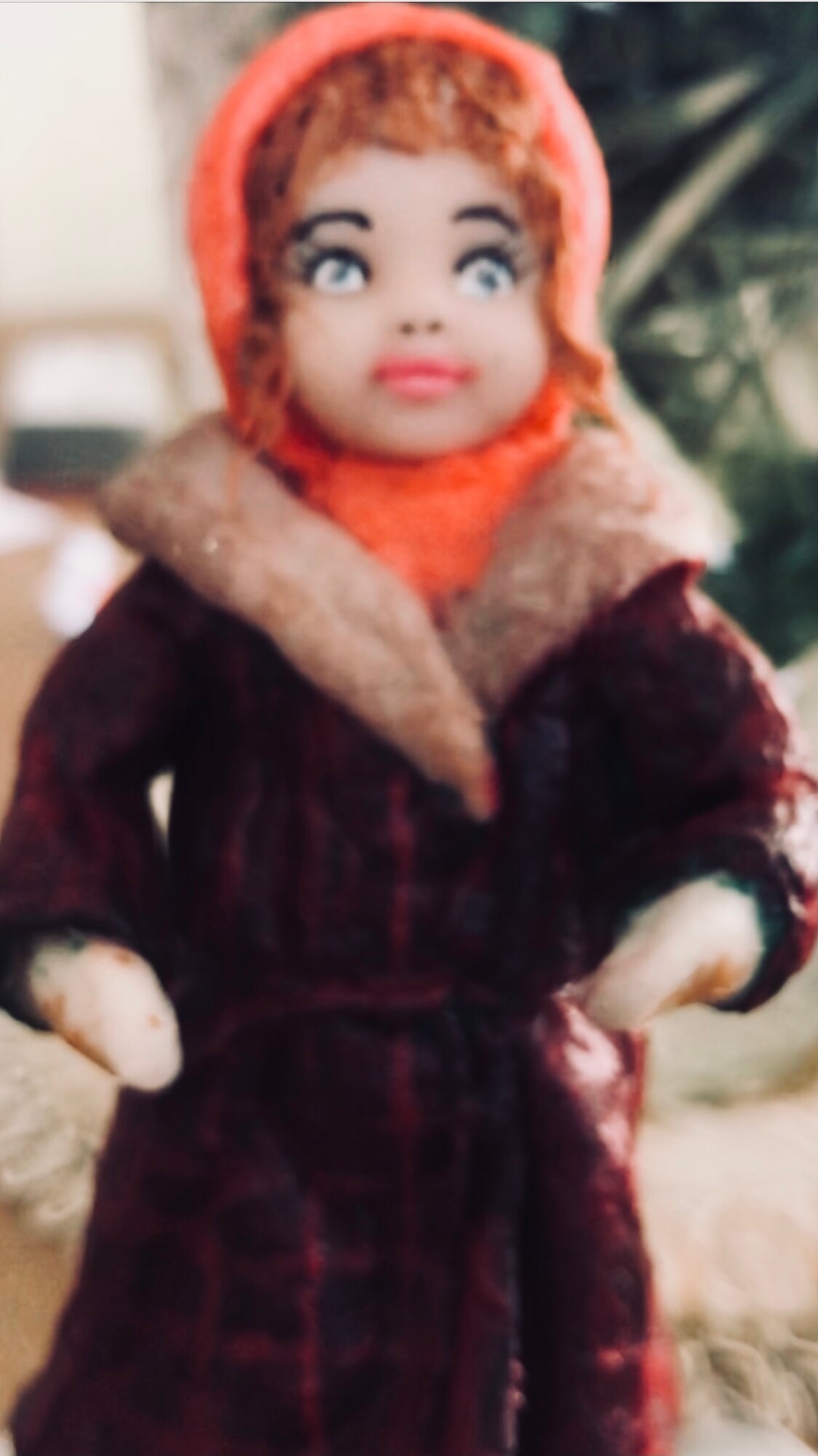 Ватная игрушка ручной работы