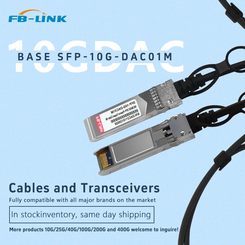 Пассивный кабель SFP+ — SFP+ FB-LINK 1 метр For Ubiquiti