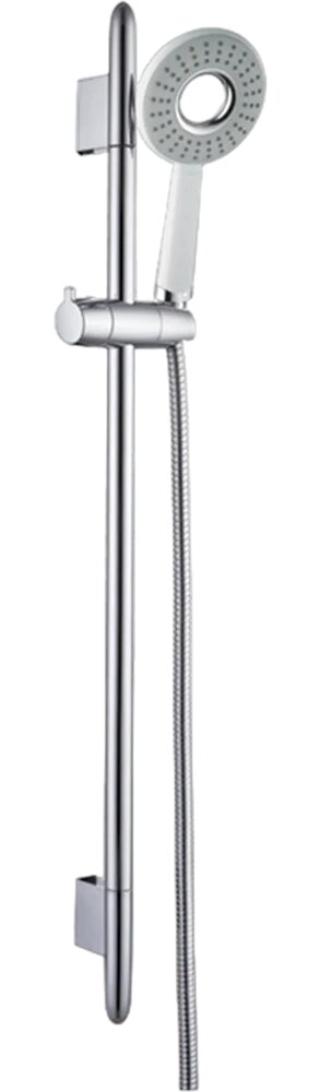 Душевой гарнитур РМС RACK 3 хром, глянцевый, латунный, 2 режима струи, лейка для душа со шлангом и штангой, с функцией экономии воды