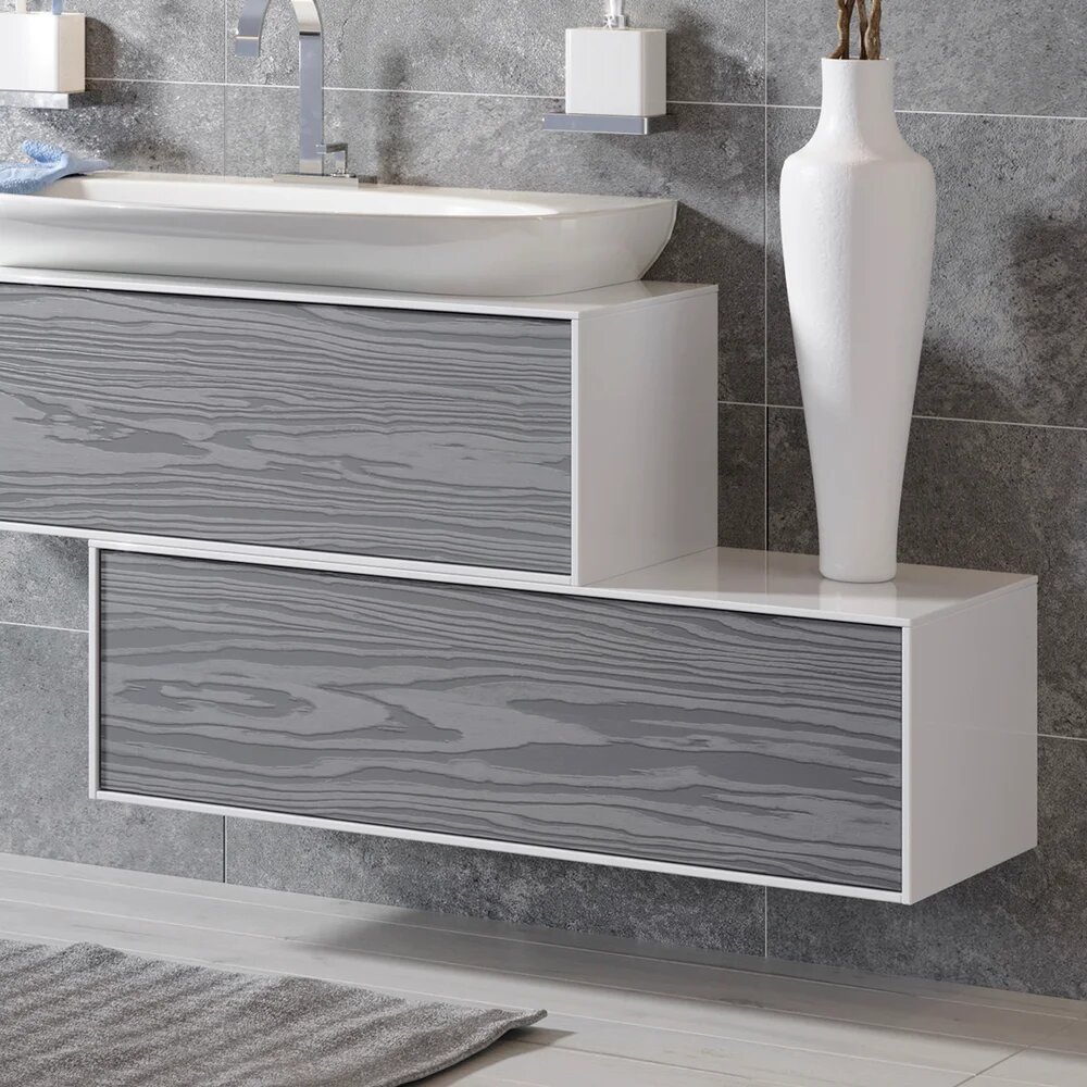 Тумба Aqwella 5 stars Genesis 100 подвесная, 100 см, белая, с доводчиками