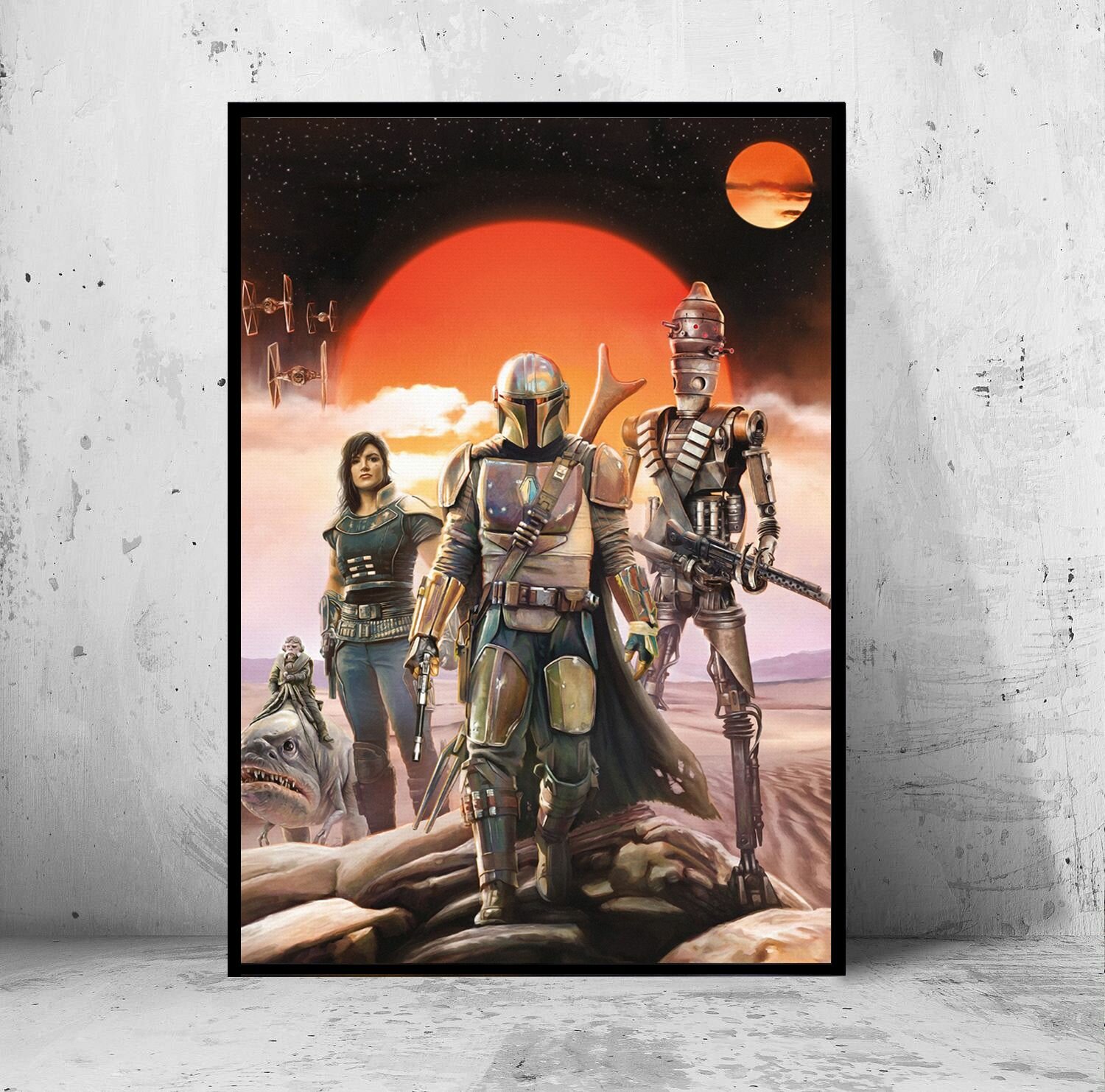 Плакат, постер the Mandalorian (Мандалорец, Звездные Войны, Star Wars) на бумаге, размер 21х30см