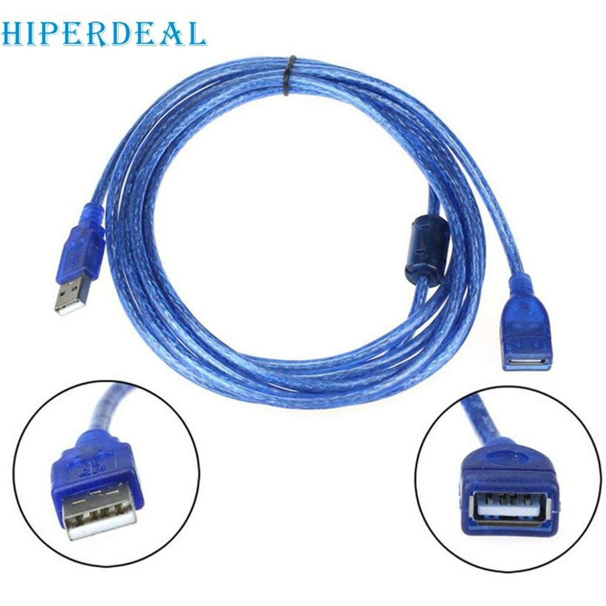 HIPERDEAL Mecall 10 футов 2-3 м USB 2.0 A Male M To A Female для удлинительного кабеля Прямая поставка оптовая продажа