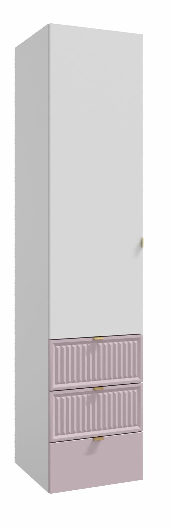 Шкаф для одежды, шкаф белый/розовый, Спраут