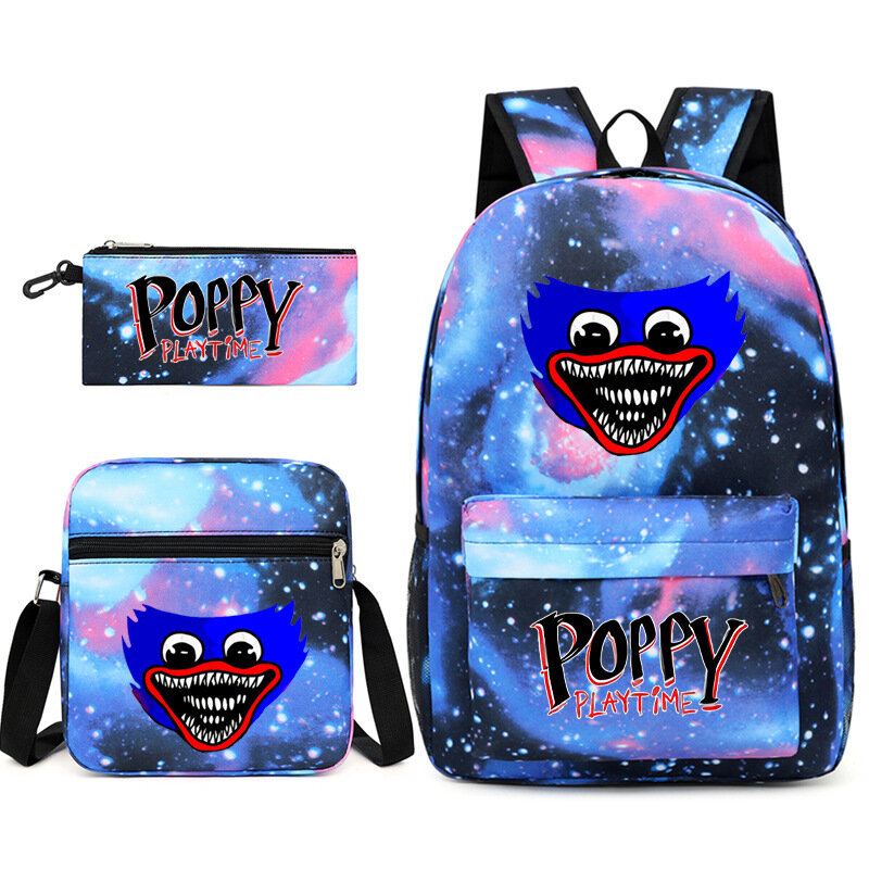 Внешняя торговля Poppy Play Time Poppy Play Time Starry Sky комплект из 3 предметов рюкзак сумка через плечо пенал