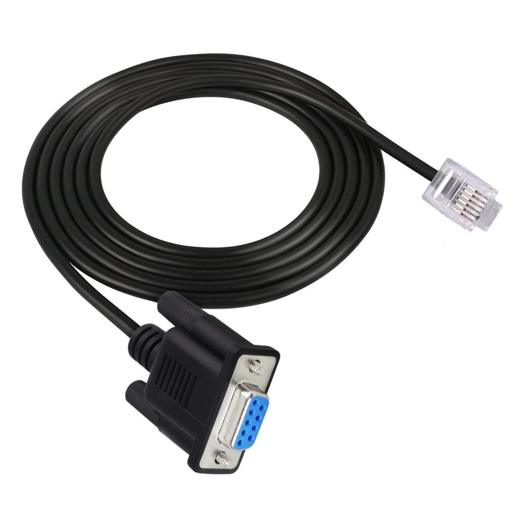Разъем DB9-pin к последовательному консольному кабелю RJ11/12 6P6C