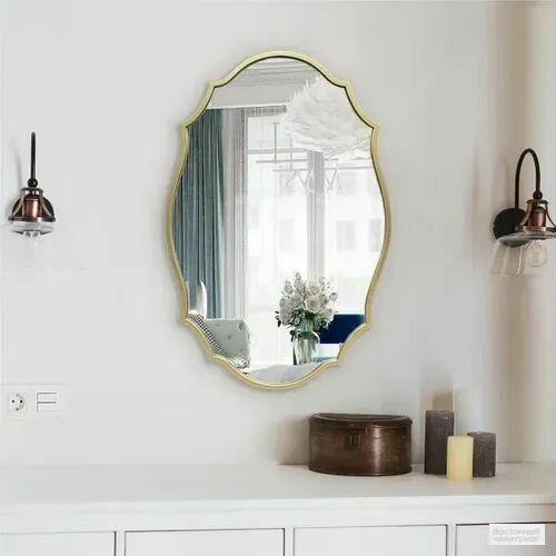 Зеркало для ванной 50х70 см многоугольное