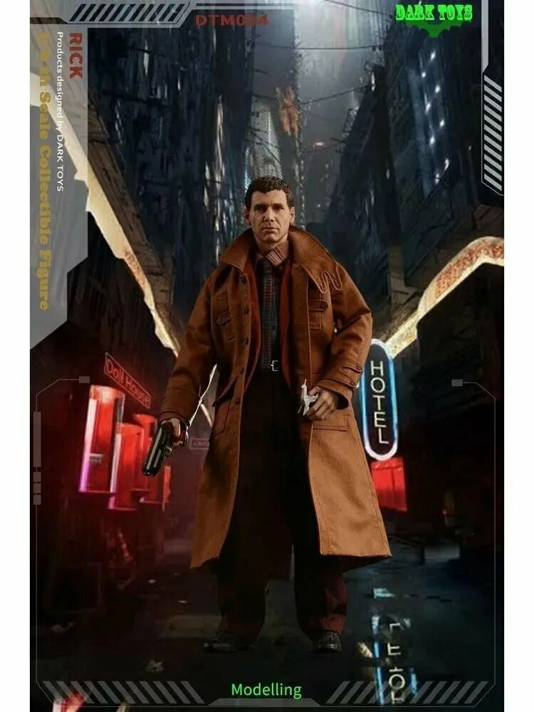 DARK TOYS DTM004 1/6 Blade Runner Rick Deckard Harrison Male (Deluxe Edition) Подвижная статуя