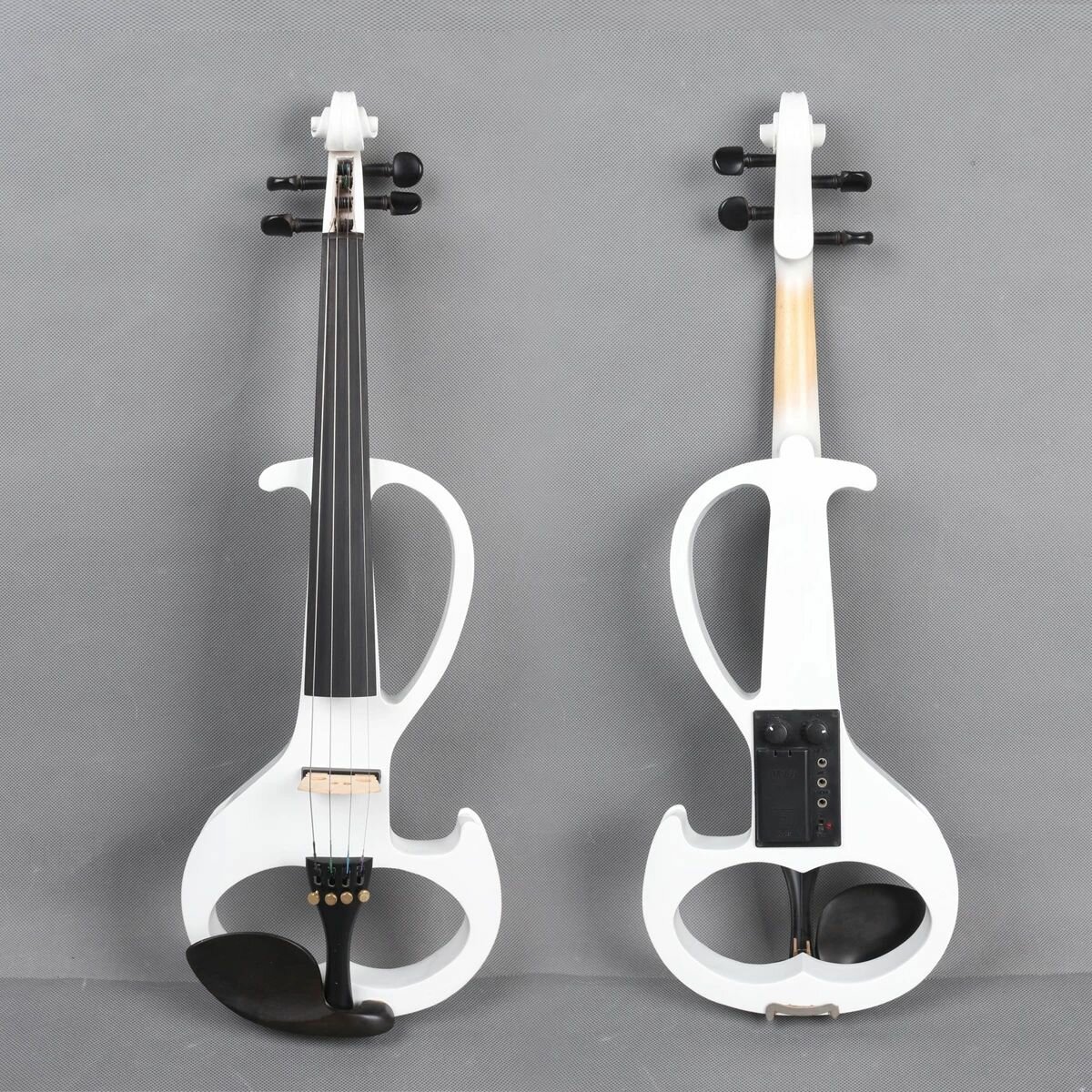Электроскрипка 4/4, мощный звук, массив дерева, белая скрипка, бесплатные детали, футляр, смычок, канифоль, аксессуары для скрипки