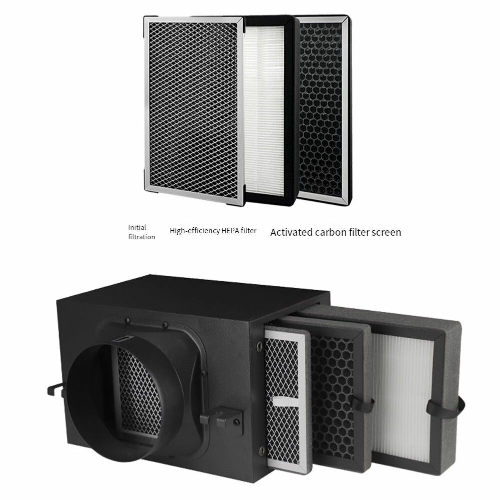 Система подачи свежего воздуха канальный вентилятор блок очистки начального эффекта воздуха высокоэффективный предварительный фильтр для удаления запаха, дымка и пыли
