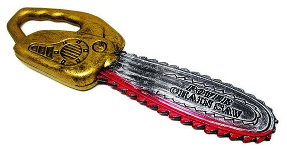 Бензопила игрушечная на Хэллоуин, пластик, по мотивам фильма Пила