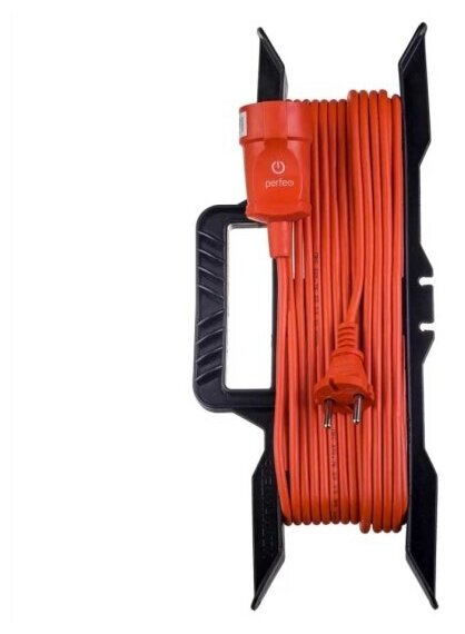 Удлинитель на рамке Perfeo без заземления "RU POWER" 40м 1гн 10А ПВС 2х1,0 оранжевый (PF_C3271)